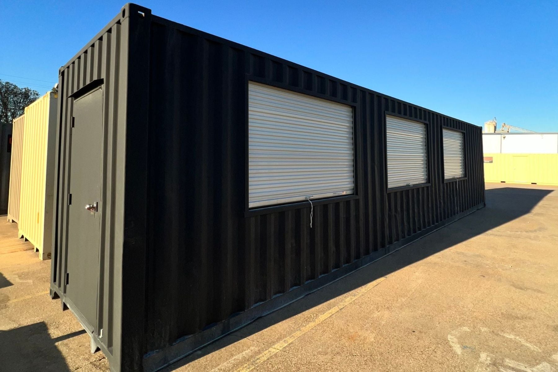 40' Custom Black Firework Stand – XCaliber Container