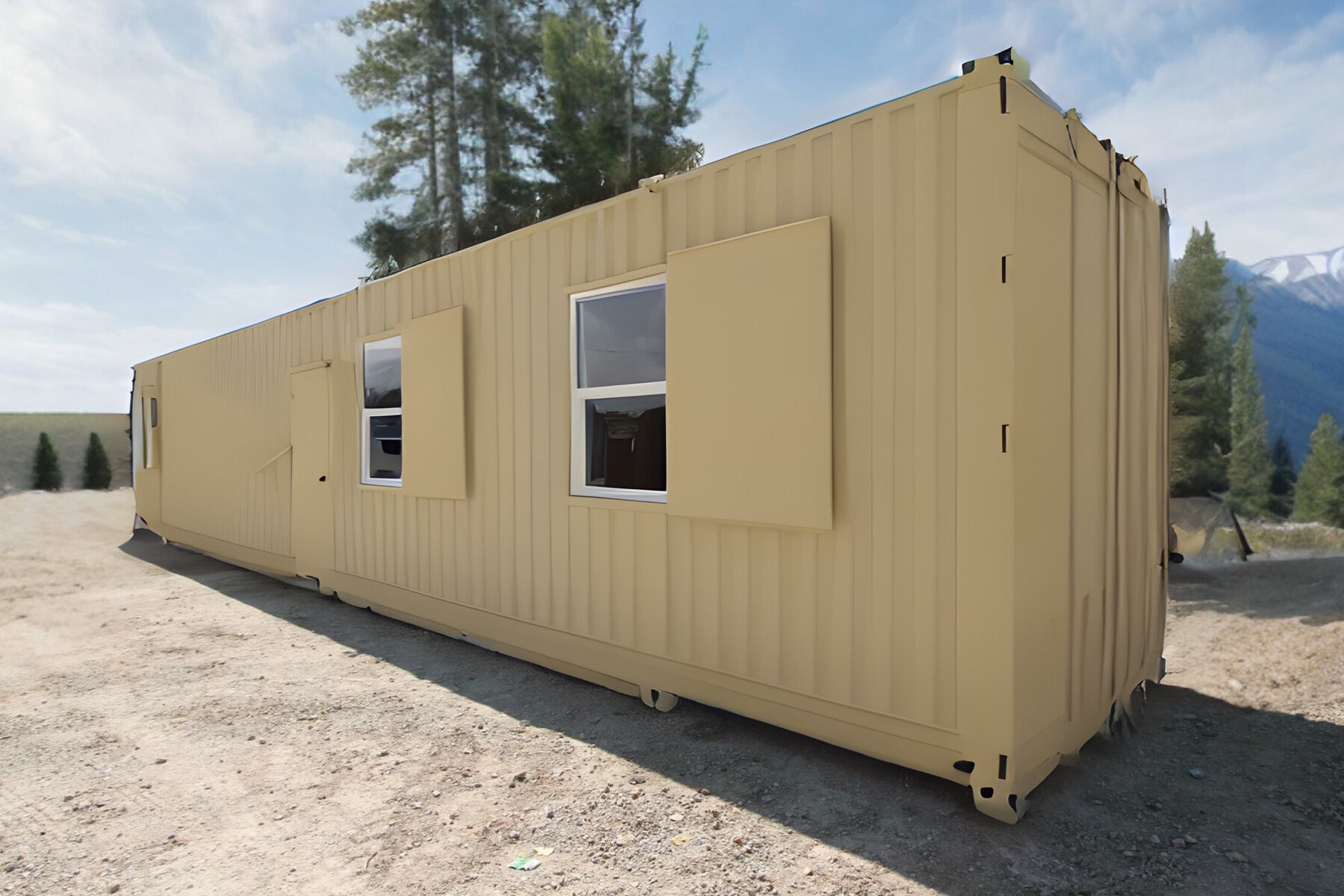 53’ Extra Wide Retreat Shipping Container Cabin - XCaliber – XCaliber ...