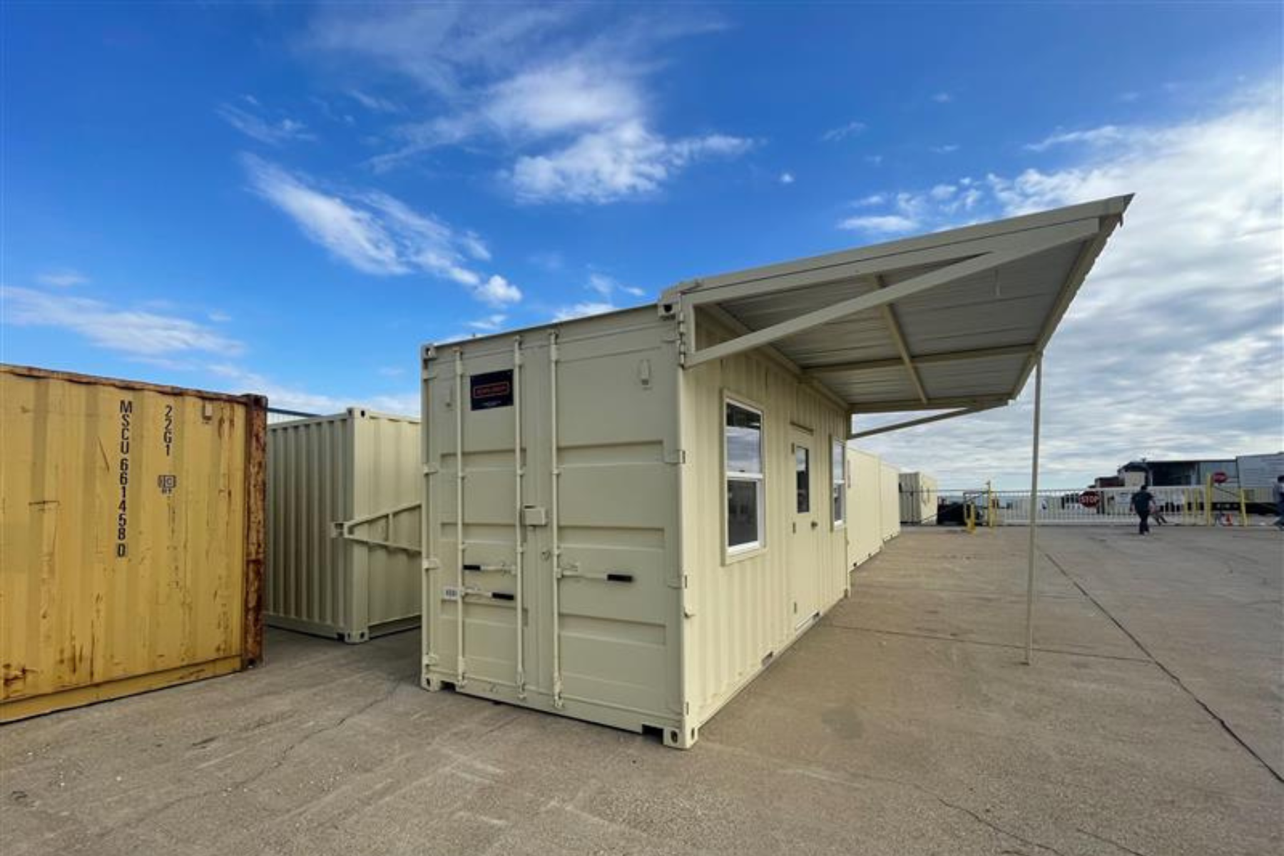 20' Insulated Storage with Awning Story – XCaliber Container